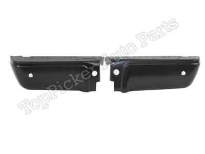For 2008-2016 FORD SUPER DUTY REAR STEP BUMPER BLACK EXTENSION OUTER W ...