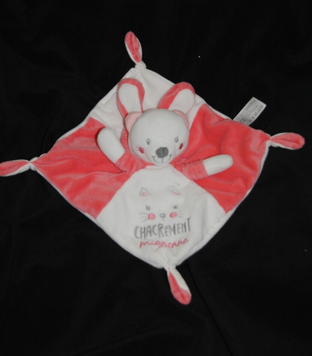Doudou plat SIMBA TOYS GEMO chat rose blanc déguisé lapin chacrement ...