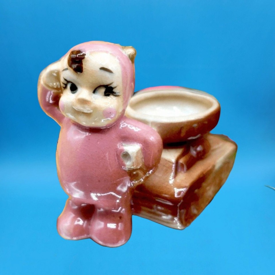 Vintage Devil Baby Pixie Figurine 1950s Japan Pixie Kewpie Halloween ...