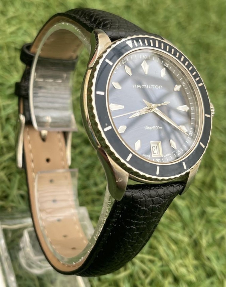 Hamilton Jazzmaster Sea View Blue Dial Men's Watch Vintage Rare Limited ...