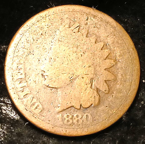 1880,1881, Native American Indian Head penny Rare FULL DATE eye appeal ...