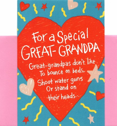 Happy Valentine's Day Great Grandpa Hearts & Best Wishes Hallmark Card ...