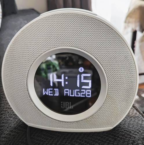 JBL Horizon Bluetooth Clock Radio Rare White Version Tested Works | eBay