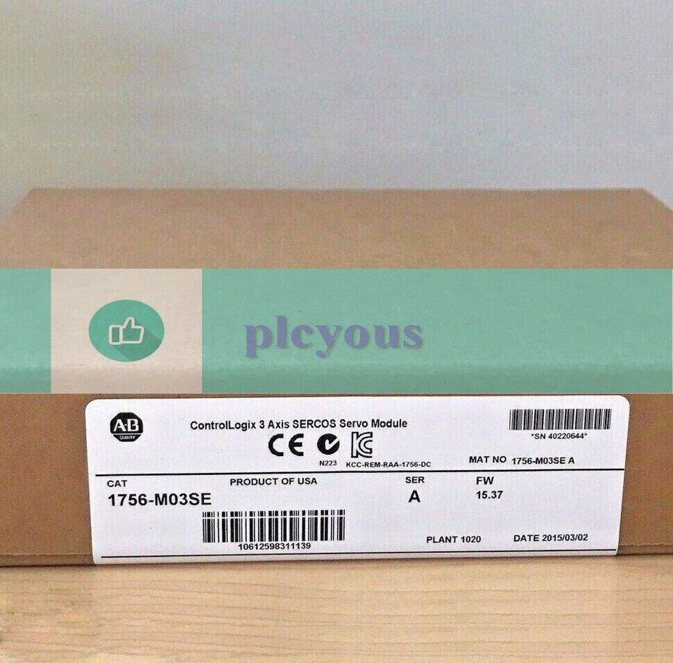 1*Factory Sealed A-B 1756-M03SE / A ControlLogix 3 Axis SERCOS ...