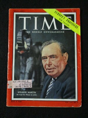 Vintage Time Magazine August 8, 1954 Speaker Martin cover | eBay