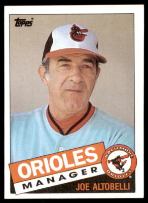 1985 TOPPS BASEBALL BALTIMORE ORIOLES #574 JOE ALTOBELLI | eBay