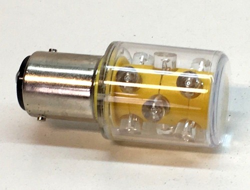 LEDtronics STL602-04-02 Yellow LED Lamp 2.2W 120VAC BA15d Bayonet | eBay