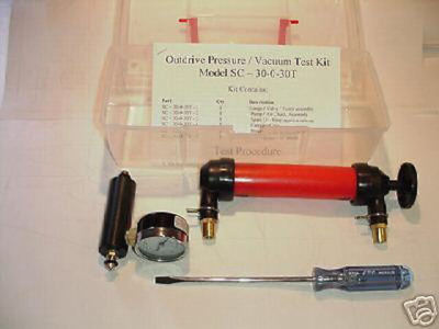 Outdrive Lower Unit Pressure Vacuum Leak Test kit OMC Volvo Mercruiser ...