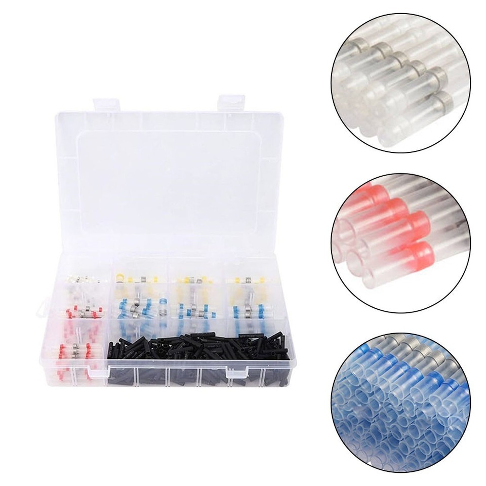 Multi Size Cable Connector Kit 800pcs with Waterproof Heat Shrink Tubes ...