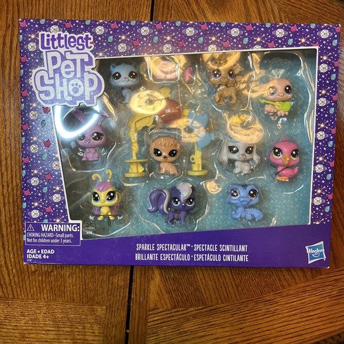 Littlest Pet Shop SPARKLE SPECTACULAR Collection 10 Glitter Pets NIB ...