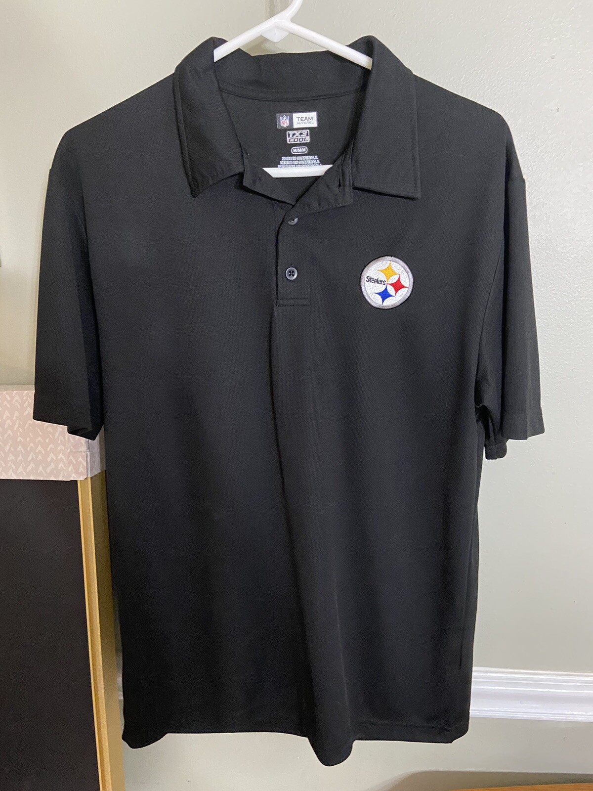 Pittsburgh Steelers collared Shirt NFL Team Apparel TX3 Cool M | eBay