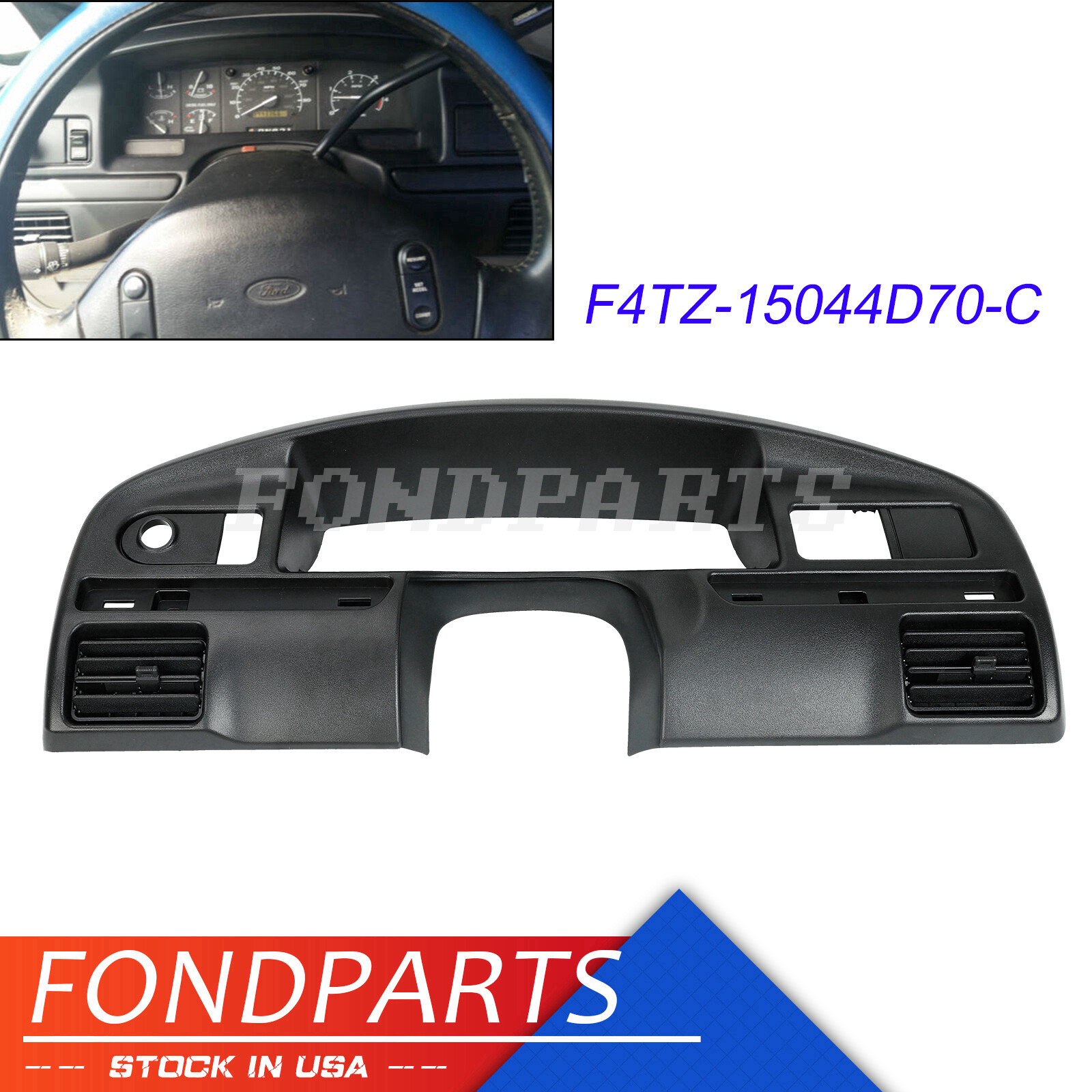 Instrument Dash Cluster Bezel for (DIESEL) 1994-1997 Ford F250 F350 F ...