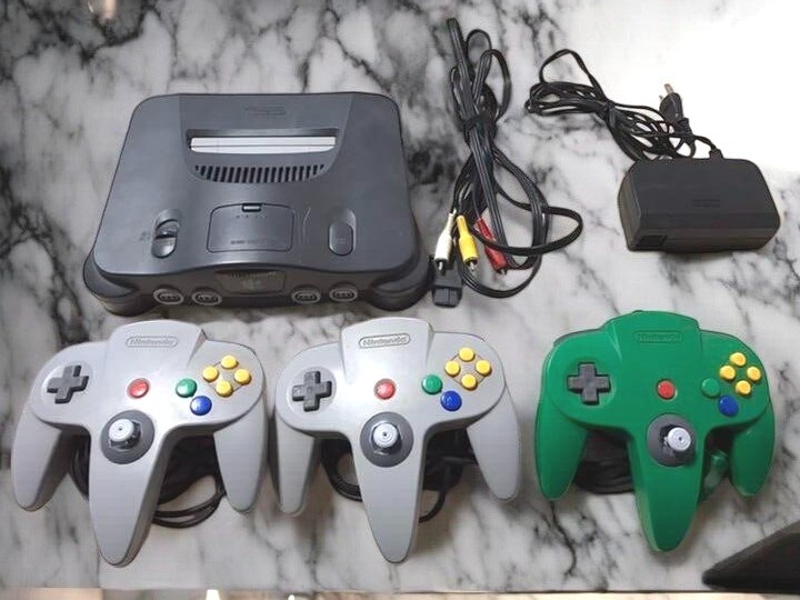N64 Nintendo 64 console Black select option Bundle Used Region free ...