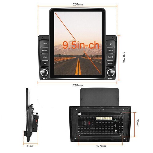 9.5" Carplay Android 10.0 Car Stereo Double Din Car Radio Bluetooth GPS Navi USB | eBay