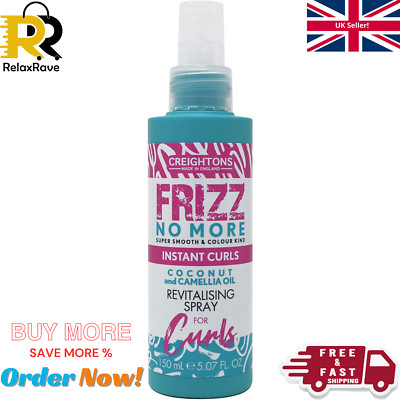 Creightons Frizz No More Instant Curls Revitalising Spray 150ml Reduces ...