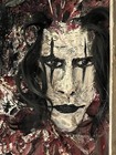 “The Crow”, Original Sculpture Self Portrait Painting Stretched Canvas ...