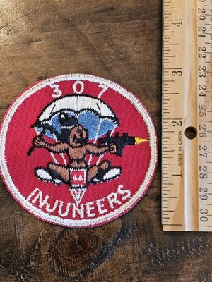 WWII US Army 307th Airborne Engineers Battalion Twill Patch L@@K!!! | eBay