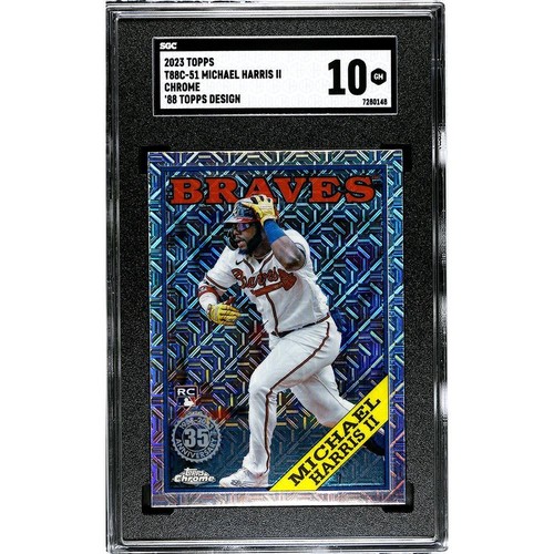 2023 Topps Michael Harris II Chrome SGC 10 Rookie Card Braves '88 ...