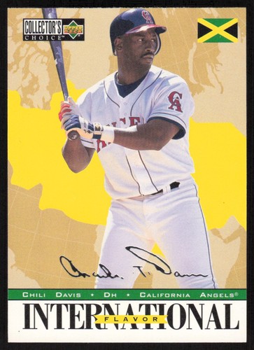 CHILI DAVIS 1996 COLLECTOR'S CHOICE SILVER SIGNATURE #331 CALIFORNIA ...