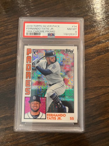 2019 Topps Silver Pack 1984 Chrome Promo #34 Fernando Tatis Jr. RC PSA ...