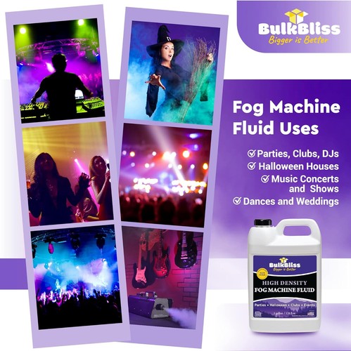 Fog Machine Fluid, Indoor Liquid Formula for Parties and Events, High 1 ...