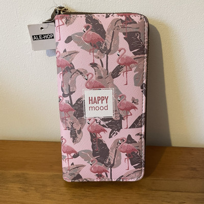 Ale-Hop Spain Flamingo ‘Happy Mood’ Zip Around Purse / Wallet NWT | eBay UK