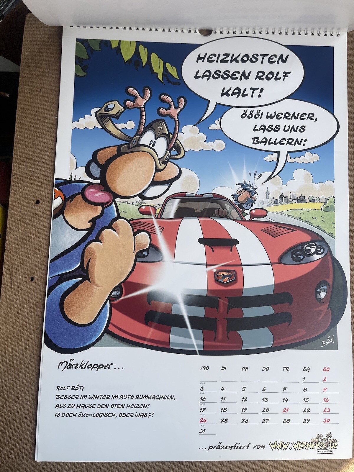 Werner Brösel Heye - Wandkalender 2008 Heiter Weiter BRAAAAA - Komplett ...