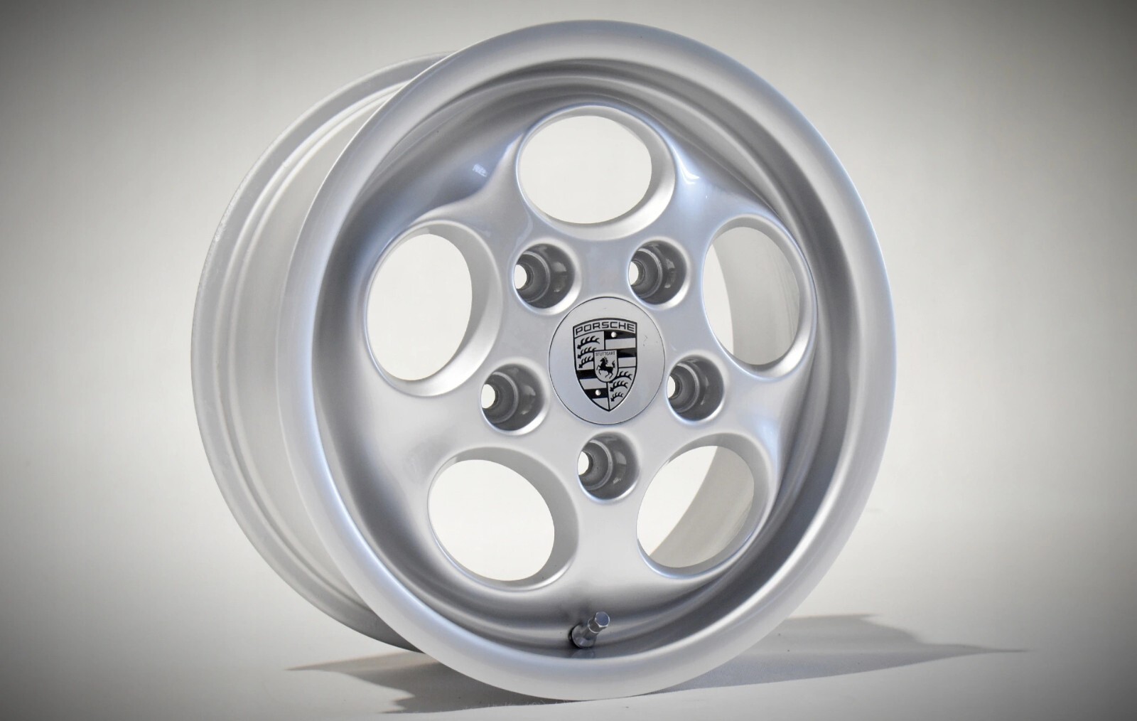 PORSCHE 944 924 ALLOY WHEELS DIAL SILVER 928 914 ALLOYS 7Jx15 ET23.3 ...