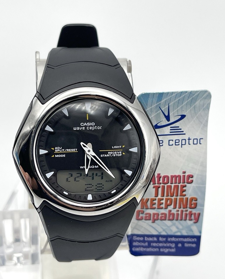 CASIO Wave Ceptor 2735 WVA-104H Water Resistant 5bar World Time New In ...