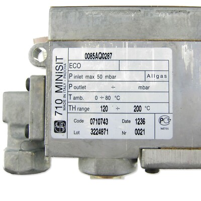 710743 MINI SIT GAS FRYER MAIN THERMOSTAT CONTROL VALVE MINISIT 200°C B ...