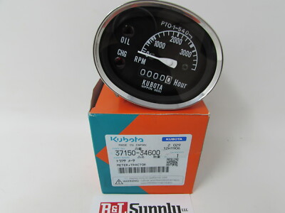 NEW GENUINE KUBOTA ENGINE TRACTOR HOUR METER TACHOMETER PART # 37150 ...