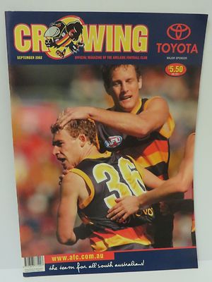 September 2002 Adelaide Crows Crowing Magazine AFL | eBay Australia