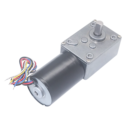 5840-3650 8-470RPM DC 12V 24V Worm Geared Motor Self-Locking Brake ...