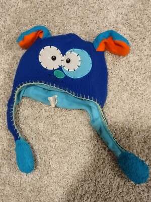 Flipeez Unisex Kid's Blue Silly Monster or Puppy Hat One Size | eBay