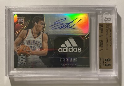 2013-14 Steven Adams Rookie Spectra Patch Auto 1/1 BGS 9.5/10 | eBay