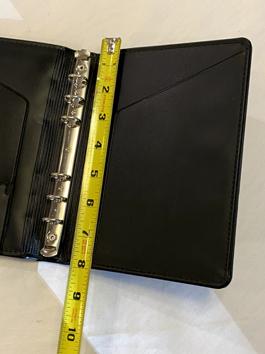 DAY-TIMER Portable Binder Cover - Simulated Black Leather | eBay