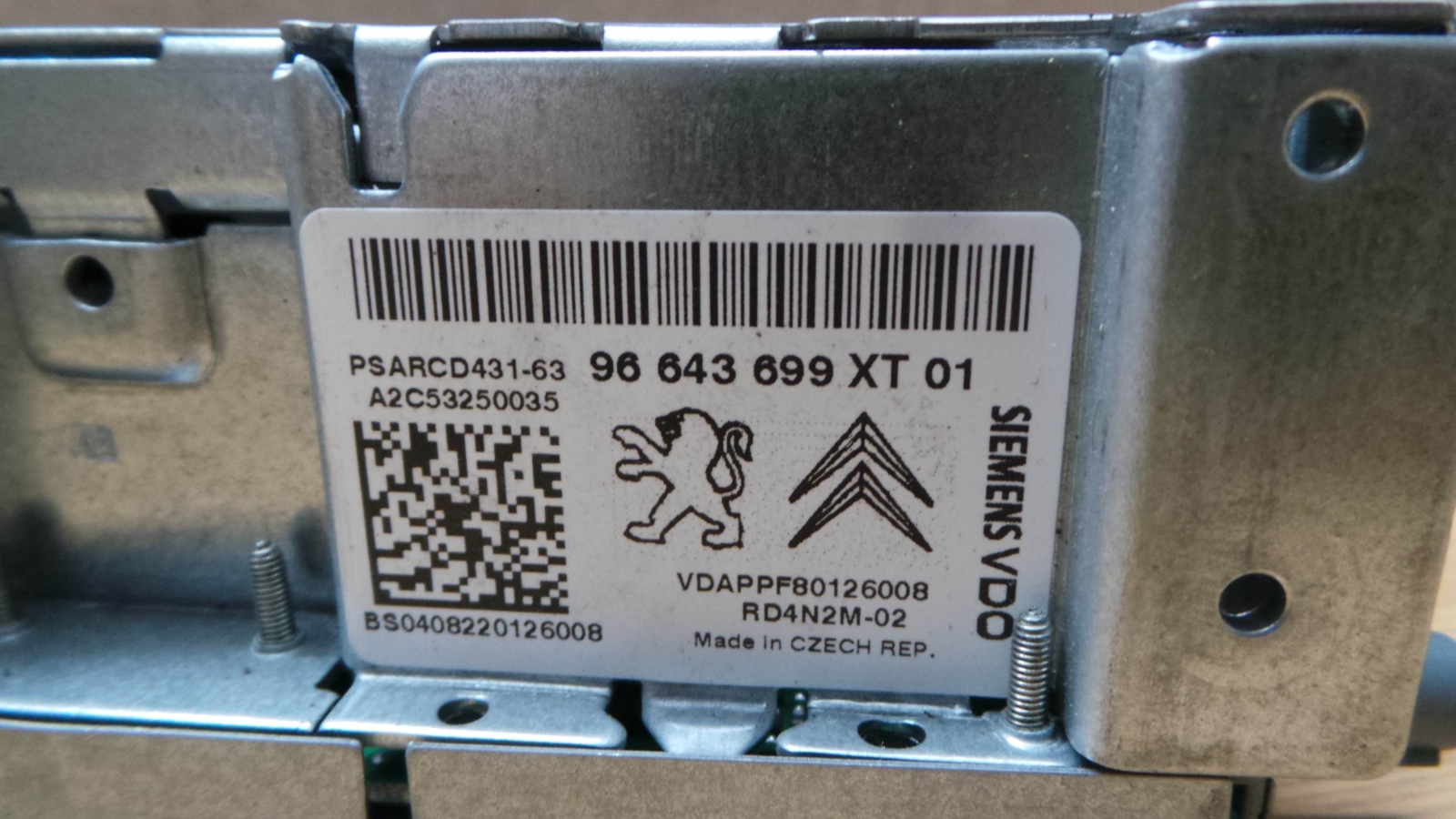 Radio CD Peugeot 207 96 643 699 XT 01 96643699XT 01 | eBay.de