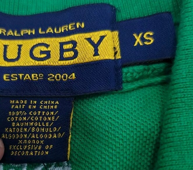 Ralph Lauren Australia Rugby Green Embroidered Patches Polo Shirt Sz ...