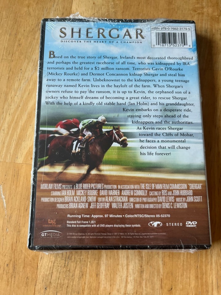 Shergar with Mickey Rourke - DVD (New/Unopened) 18713523709| eBay