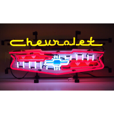 New Wholesale lot 6 Garage Chevrolet Dealership neon sign 57 Chevy ...