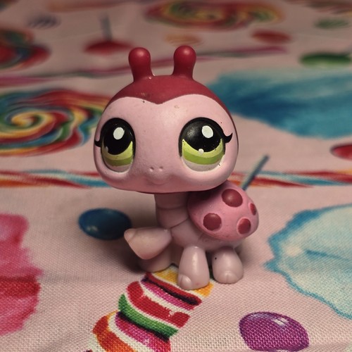 Littlest Pet Shop Authentic LPS #1474 Pink Red Ladybug Green Eyes Bug ...