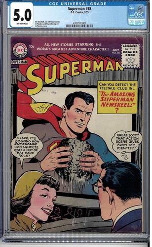 Superman #98 DC Comics 1955 CGC 5.0 | eBay