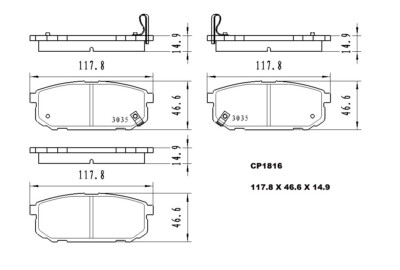 Premier Ceramic Brake Pads To Suit Bendix DB1816 DB1816 | eBay Australia