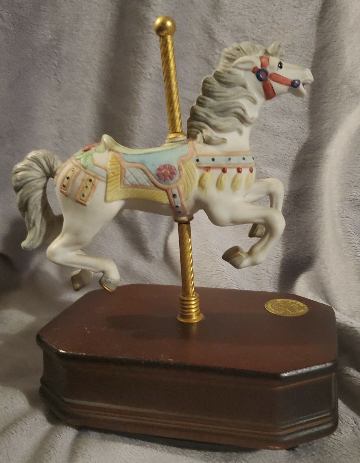Porcelain Carousel Horse Music Box - Carousel Collection 2nd Edition ...