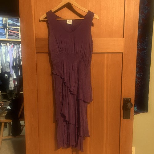 Click Purple Tiered Dress Xs | eBay