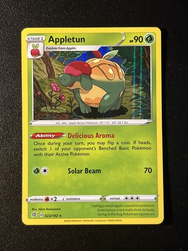 Appletun 023/192 Rare Holo Pokemon TCG Card Rebel Clash NM | eBay