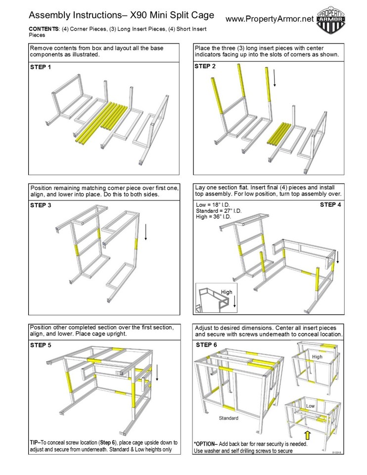 Adjustable Mini Split Security Cage - Since 2003 19962126802| eBay