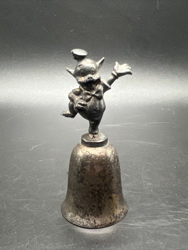Disney Dancing Pig Bell Silver Plated Marked NE - Vintage 1980s | eBay