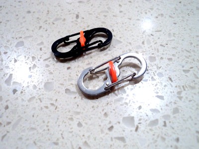 Aluminum S-biner Small Carabiner Keychain Clip Key Ring Snap Spring ...