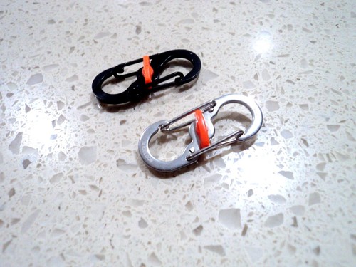 Aluminum S-biner Small Carabiner Keychain Clip Key Ring Snap Spring ...